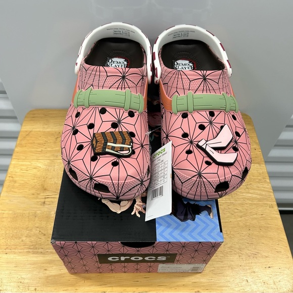 CROCS | Shoes | Crocs Demon Slayer Classic Clogs Us Sz 1m Nezuko In ...